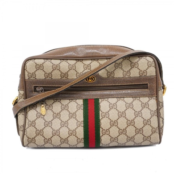 Gucci | Bags | Gucci Gg Supreme Sherry Line Shoulder Bag Brown | Poshmark